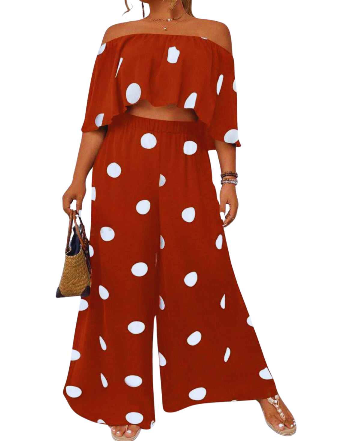 Plus Size Aliyah - 2 Pieces Set Top and Pants